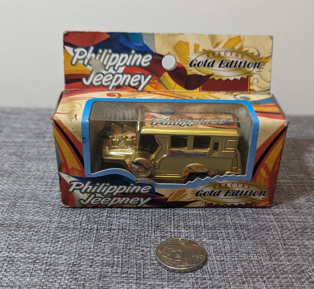 Die-cast GOLD Philippine Jeepney (with BOX), Hobbies & Toys, Toys ...
