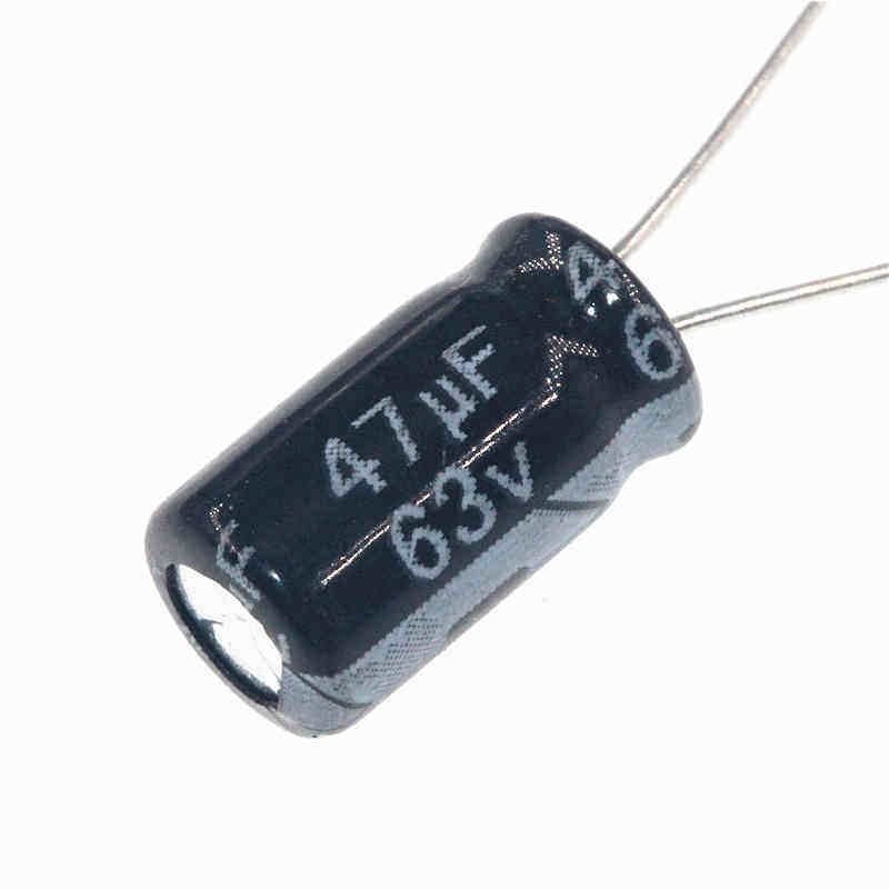 Electrolytic 5 Pcs Capacitor 63v 63 Volt 47uf 47 uf Microfarad Battery ...