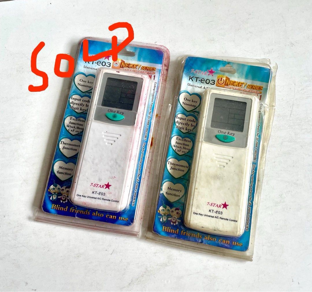 FWP 7 Star KT-E03 One Key Universal A/C Remote Control for All Major ...
