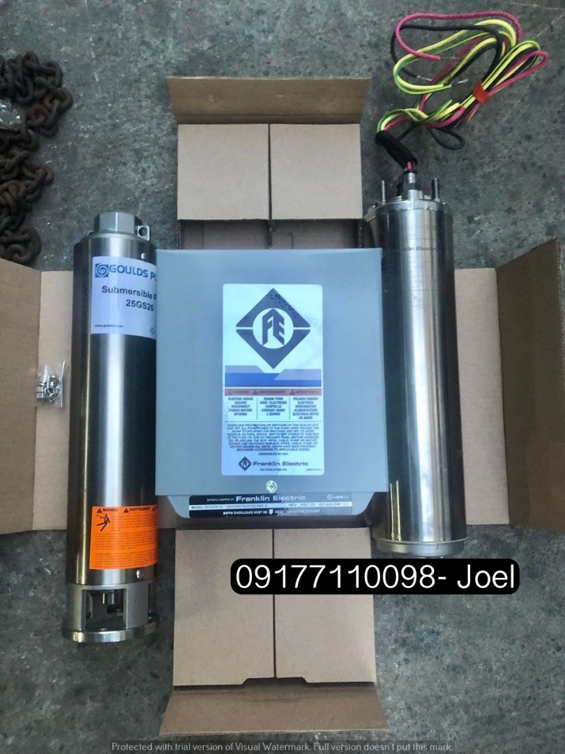 Goulds Submersible Pump Franklin Motor w/ control box, Commercial ...