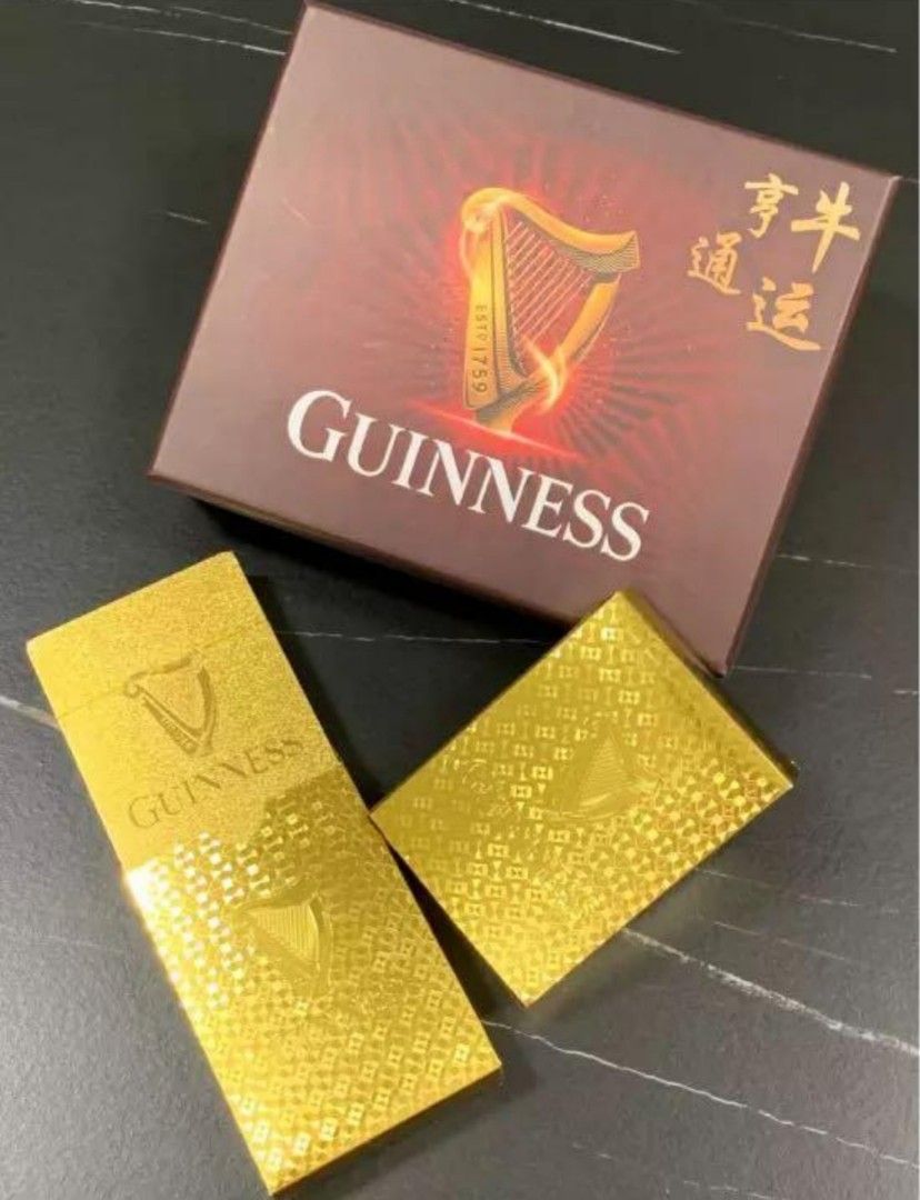 Guinness Golden Playing Card, Hobbies & Toys, Collectibles ...