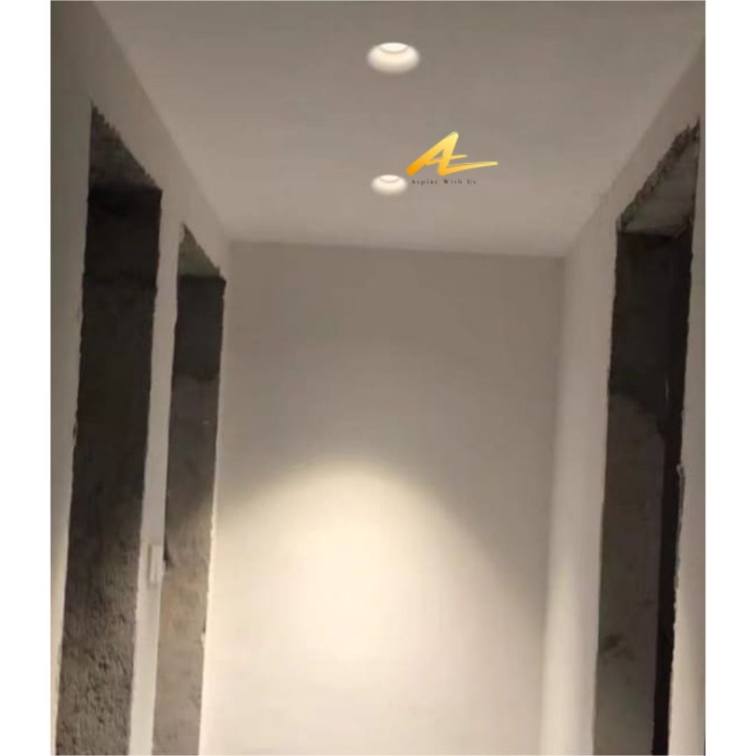 Gypsum Recessed Downlight False Ceiling Round LED GU10 Easy Replace ...