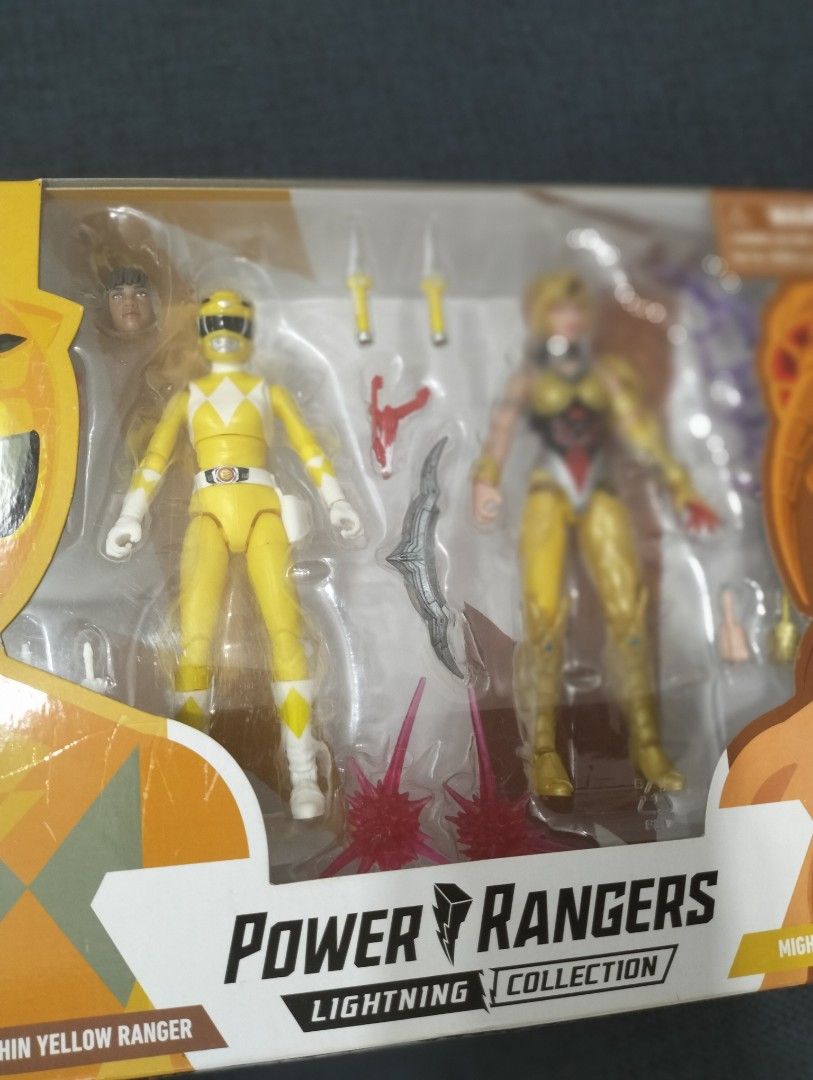 HASBRO Power Rangers Lightning Collection 2-Pack Mighty Morphin Yellow ...
