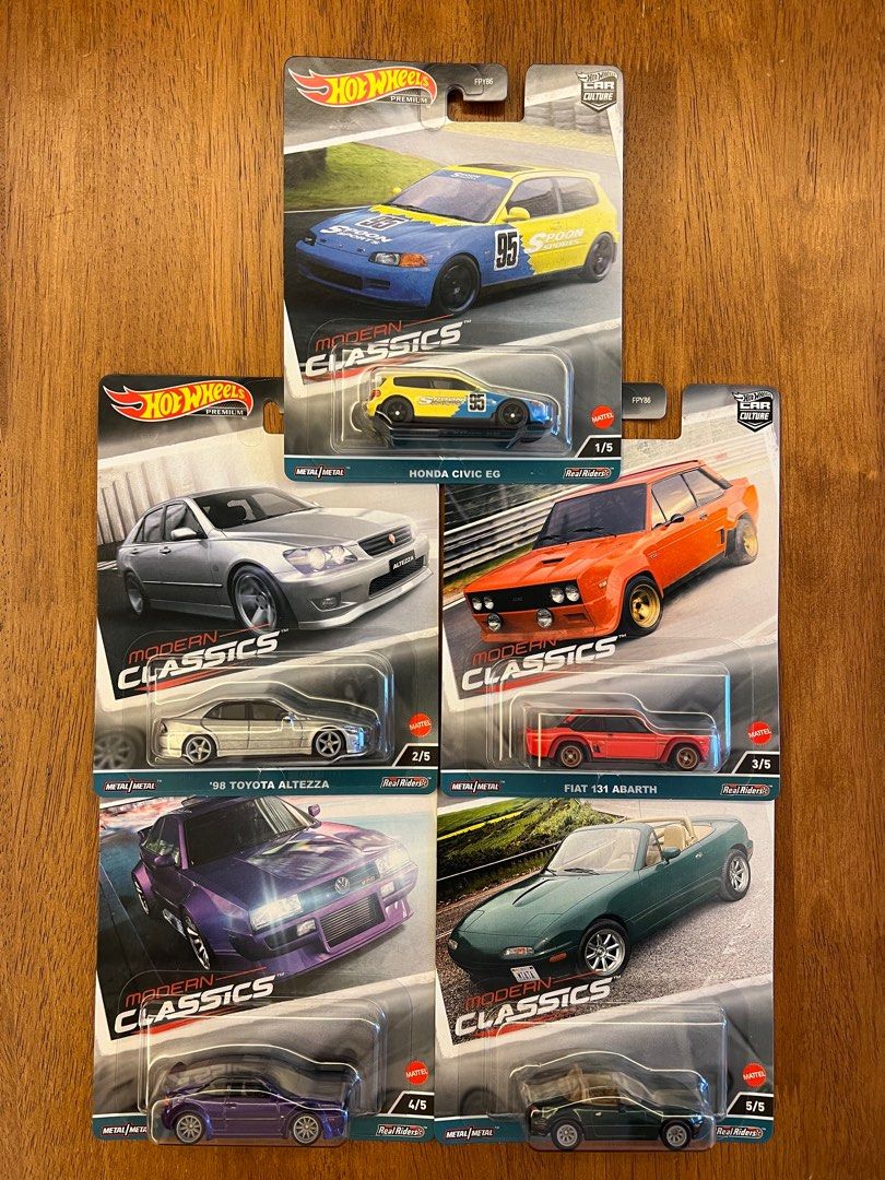 Hot Wheels Modern Classics Car Culture Set - Toyota Altezza Honda Civic ...