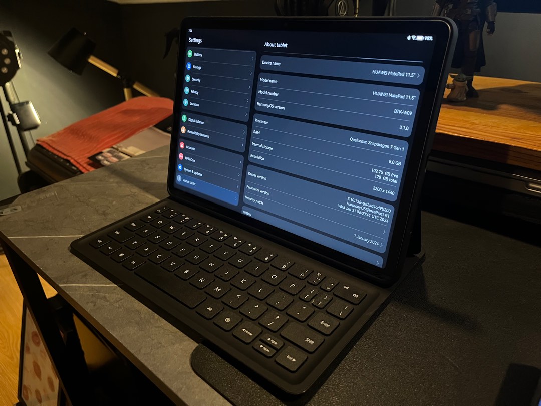 Huawei MatePad 11.5 Tablet (Wifi) with Huawei Smart Keyboard (128GB/8GB ...