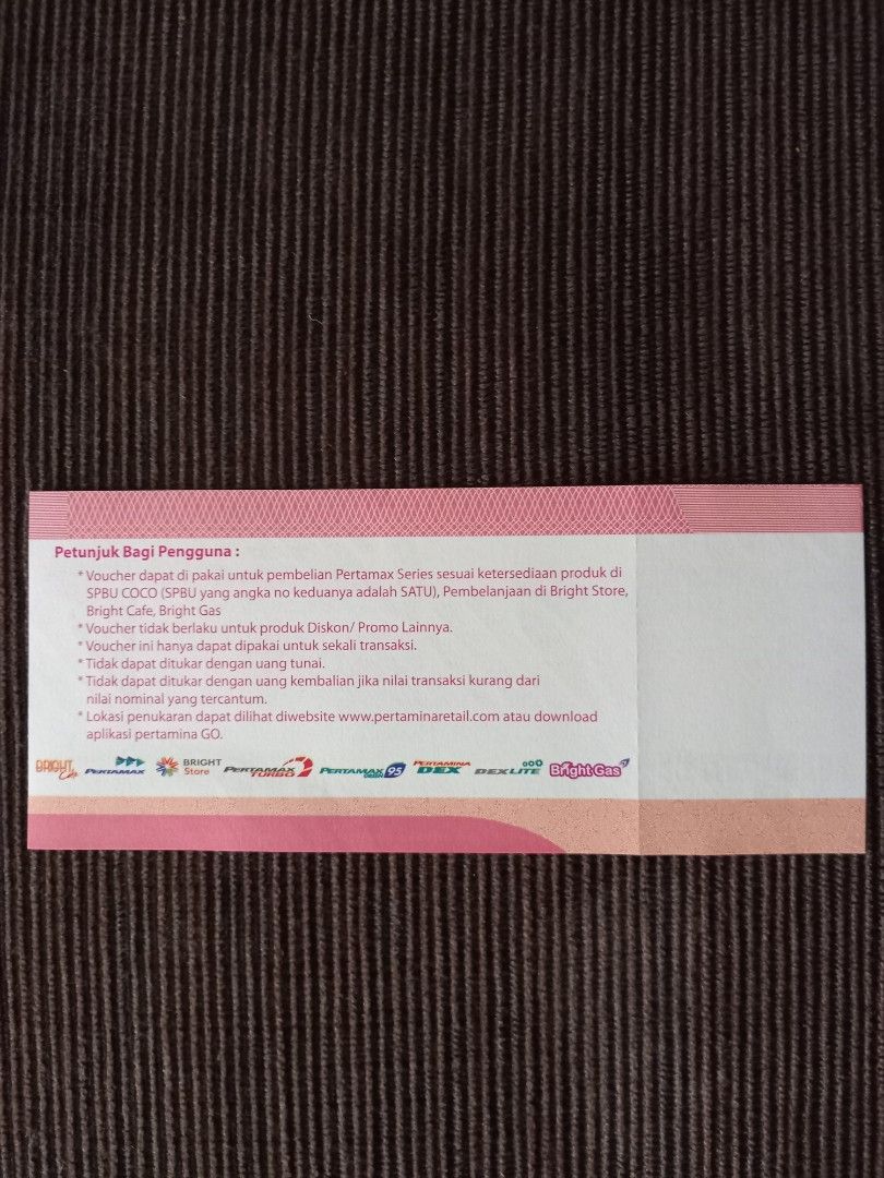 Jual cepat voucher fisik SPBU Pertamina, Tiket & Voucher, Kartu Hadiah ... Jual cepat voucher fisik SPBU Pertamina, Tiket & Voucher, Kartu Hadiah ...
