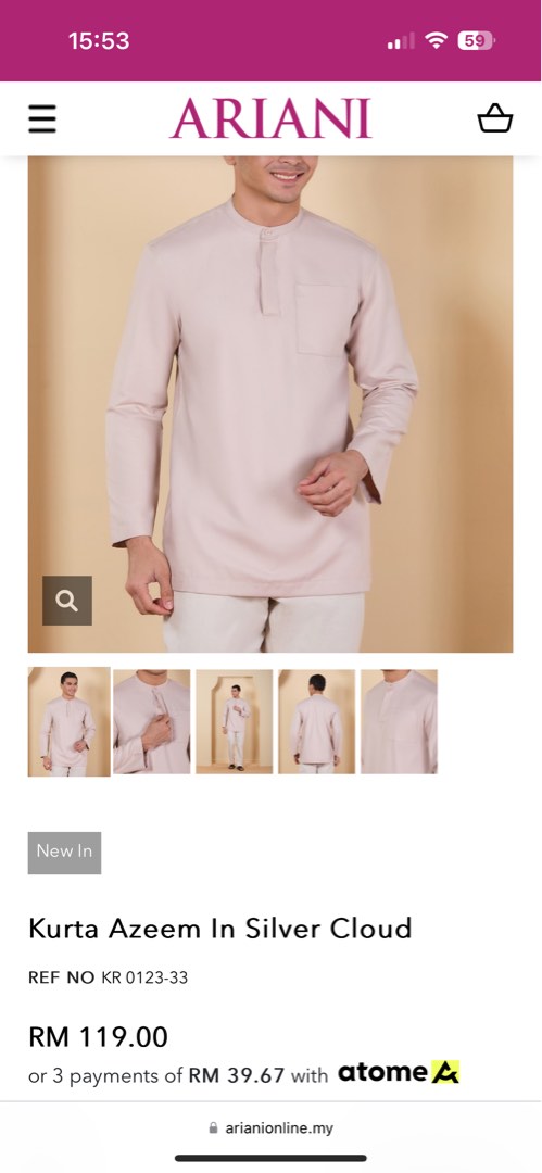 KURTA ARYAN, Men's Fashion, Muslim Wear, Tops on Carousell