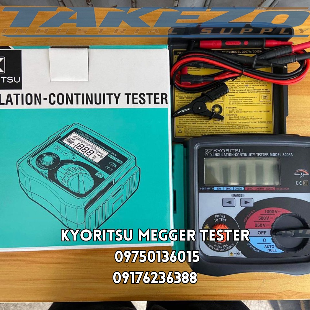 Kyoritsu megger tester, Commercial & Industrial, Industrial Equipment ...