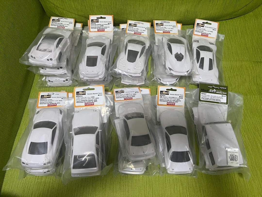 Kyosho Mini-Z Unpainted Body Set - for MR03 RWD and MA020 AWD chassis ...
