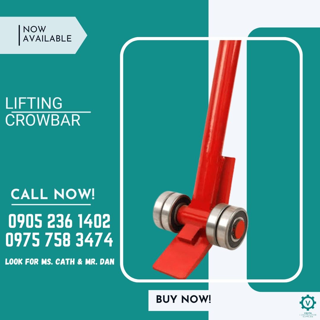 LIFTING CROWBAR, Commercial & Industrial, Industrial Equipment on Carousell