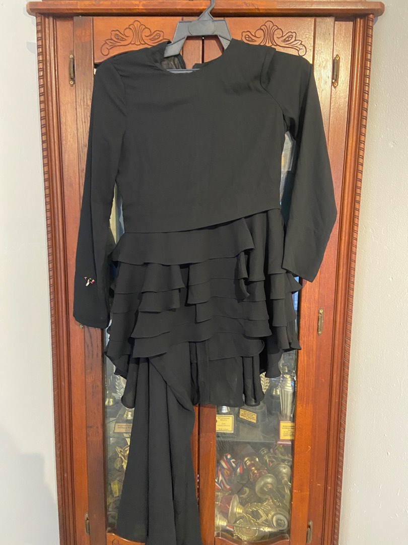 lozita black baju raya, Women's Fashion, Muslimah Fashion, Baju Kurung ...