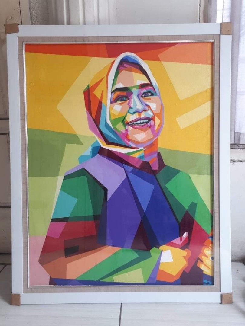 Lukisan Pop Art WPAP, Desain & Kerajinan Tangan, Karya Seni di Carousell