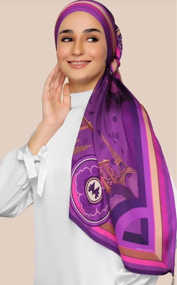 Monopoly X duck shawl, Women's Fashion, Muslimah Fashion, Hijabs on ...