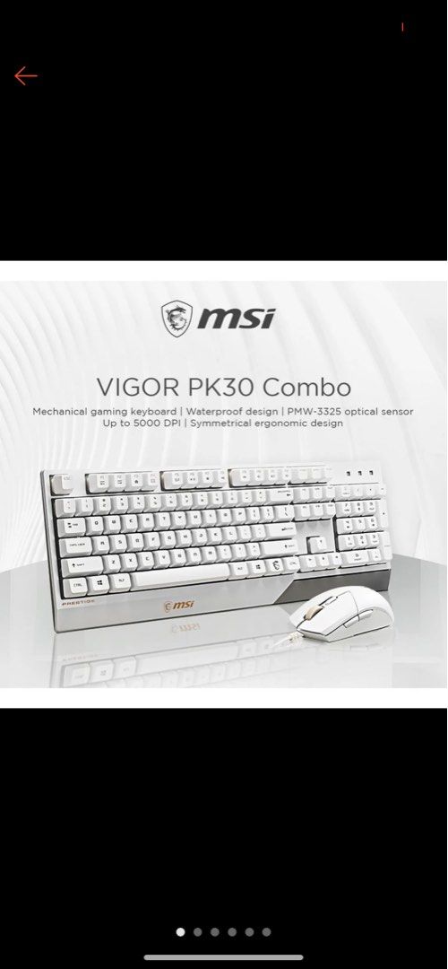 MSI VIGOR PK30 Keyboard, Computers & Tech, Parts & Accessories ...