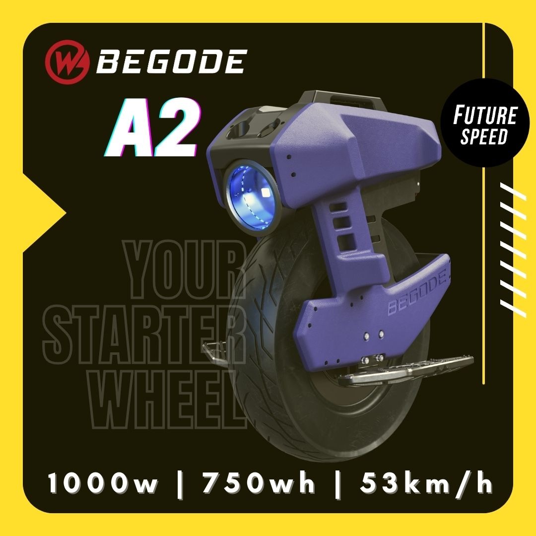 [NEW 2023] Begode A2 Self balancing Electric Unicycle (1000w,750wh,53km ...
