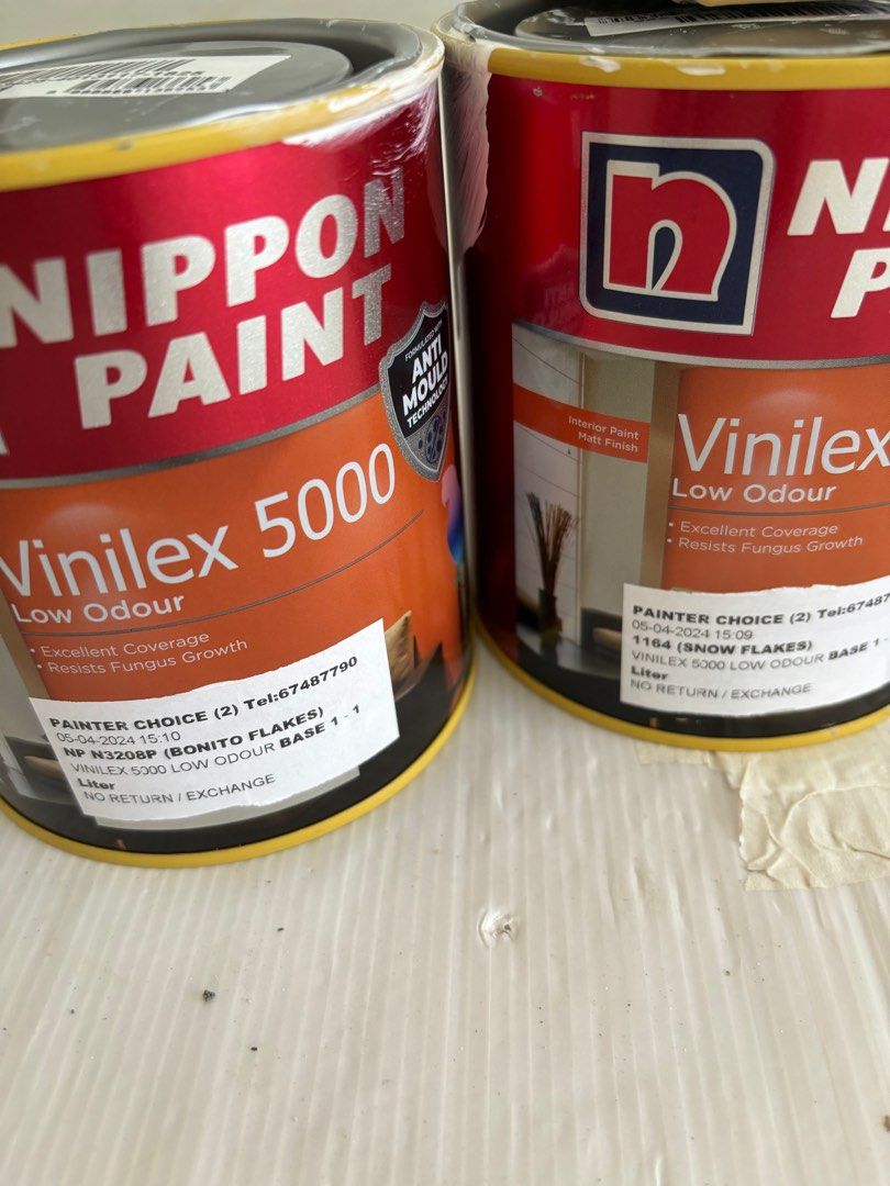 Nippon Paint Vinilex 5000 (1L), Furniture & Home Living, Home ...