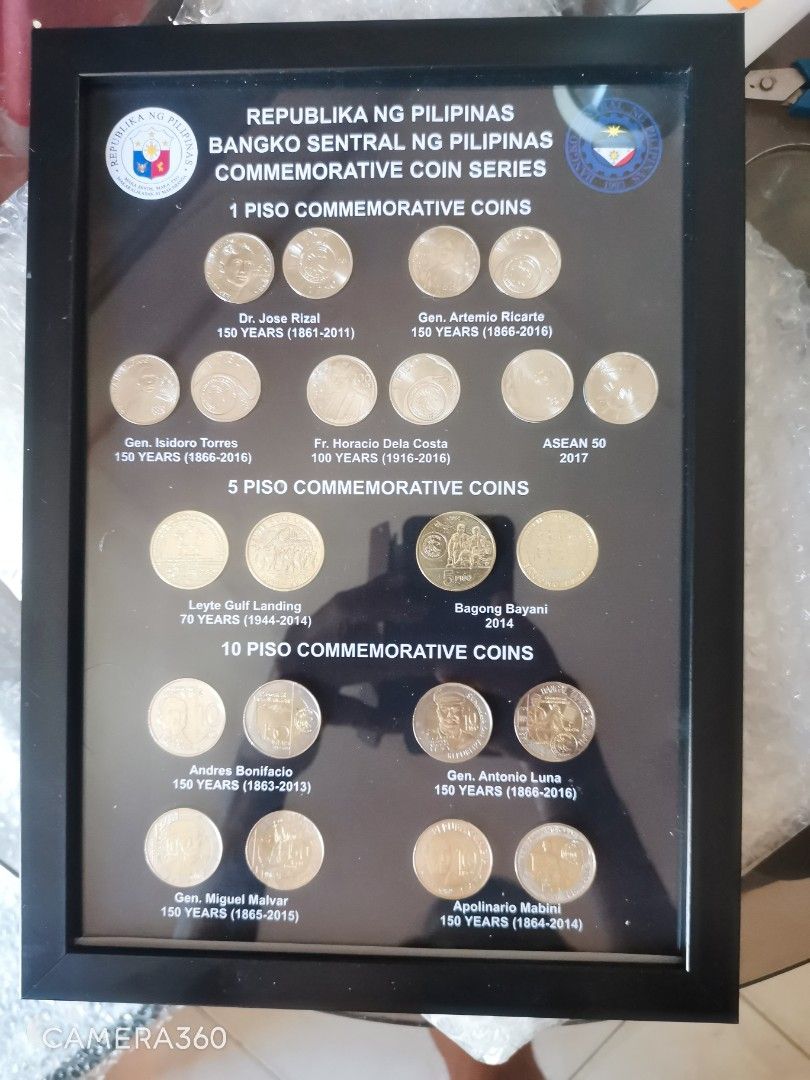Philippine coin Frame Set, Hobbies & Toys, Memorabilia & Collectibles ...