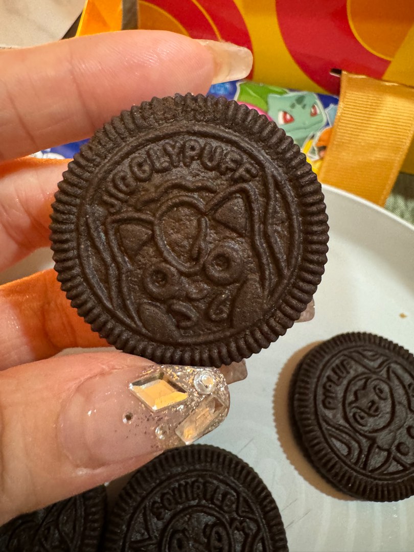 Pokemon rare Oreo Jigglypuff cookies, Hobbies & Toys, Collectibles ...
