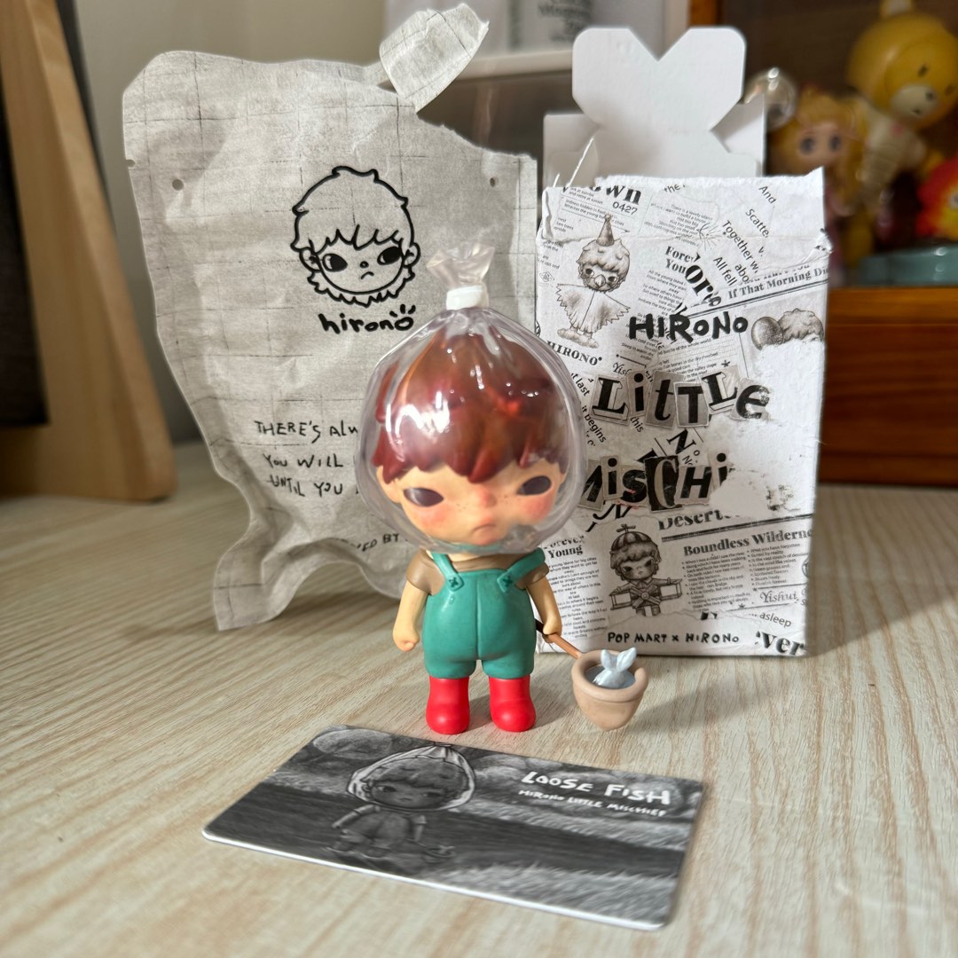 Pop mart hirono little mischief -loose fish, Toys & Collectibles ...