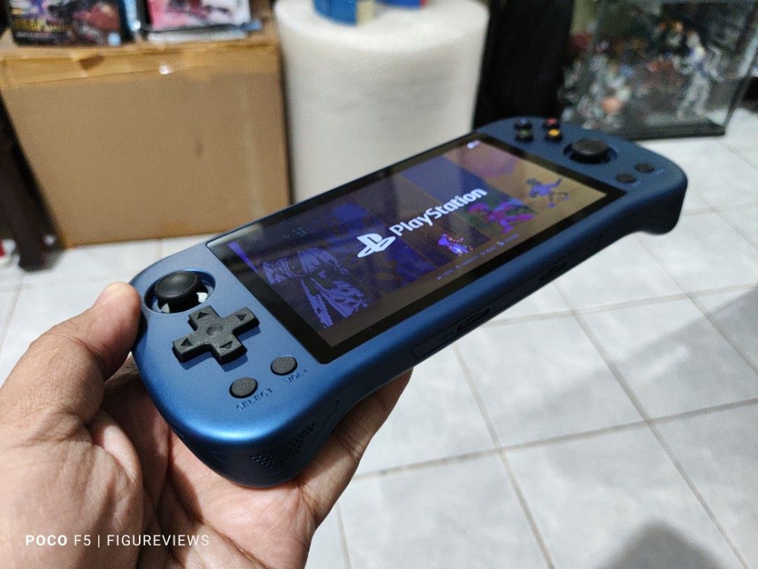 Powkiddy X55 5.5inch 720p 16GB+32GB Blue Retro Handheld Console PS1 ...