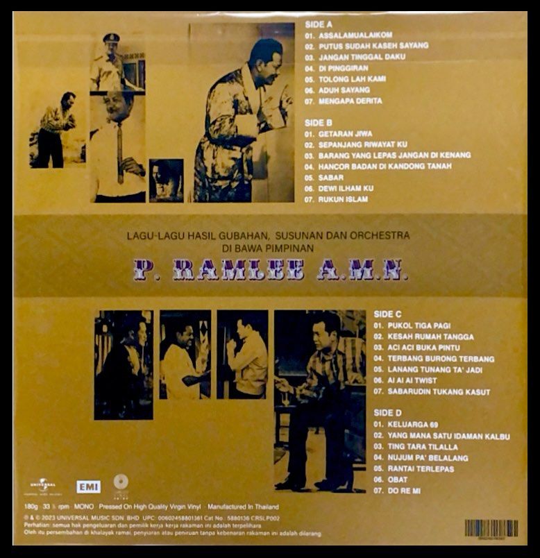 p.ramlee - Kenangan Abadi 【50th Anniversary Remastered Edition 180g ...