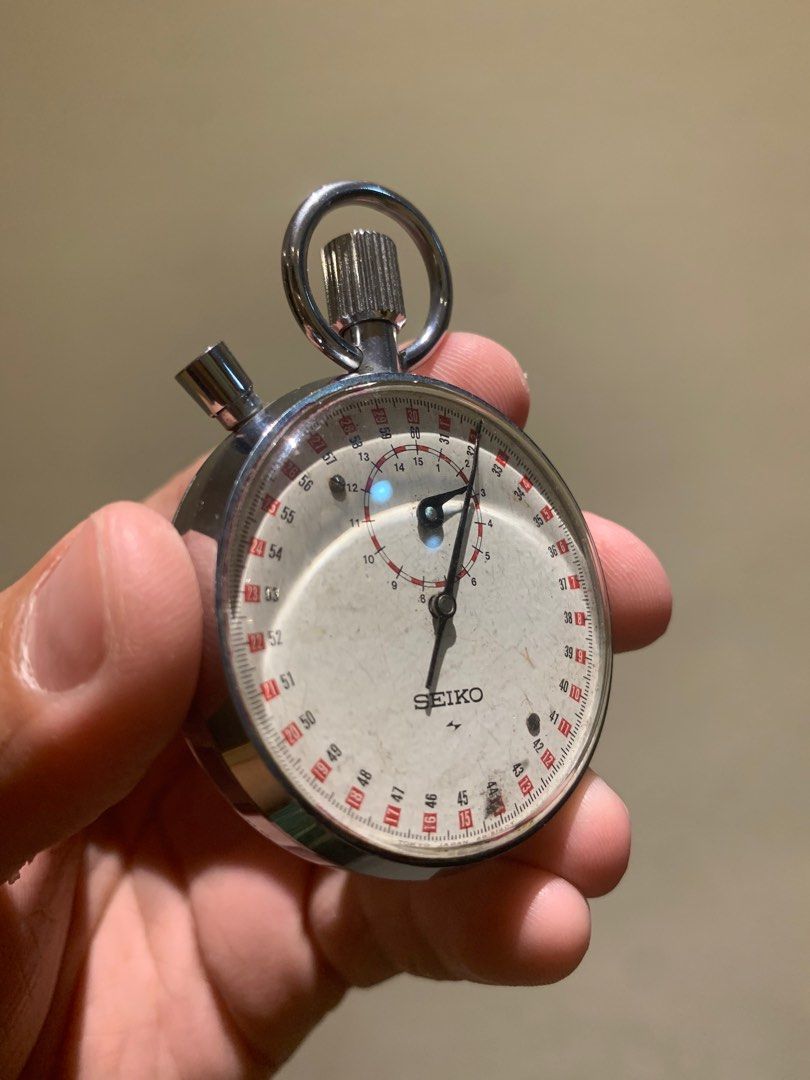 Seiko vintage stopwatch pocket watch mechanical retro Japan Collectors ...