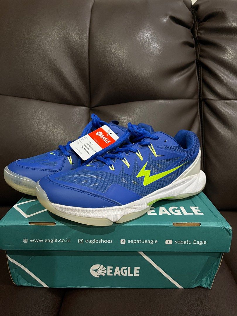 SEPATU BADMINTON EAGLE PNR SUPERBLAST, Fesyen Pria, Sepatu , Sneakers di Carousell