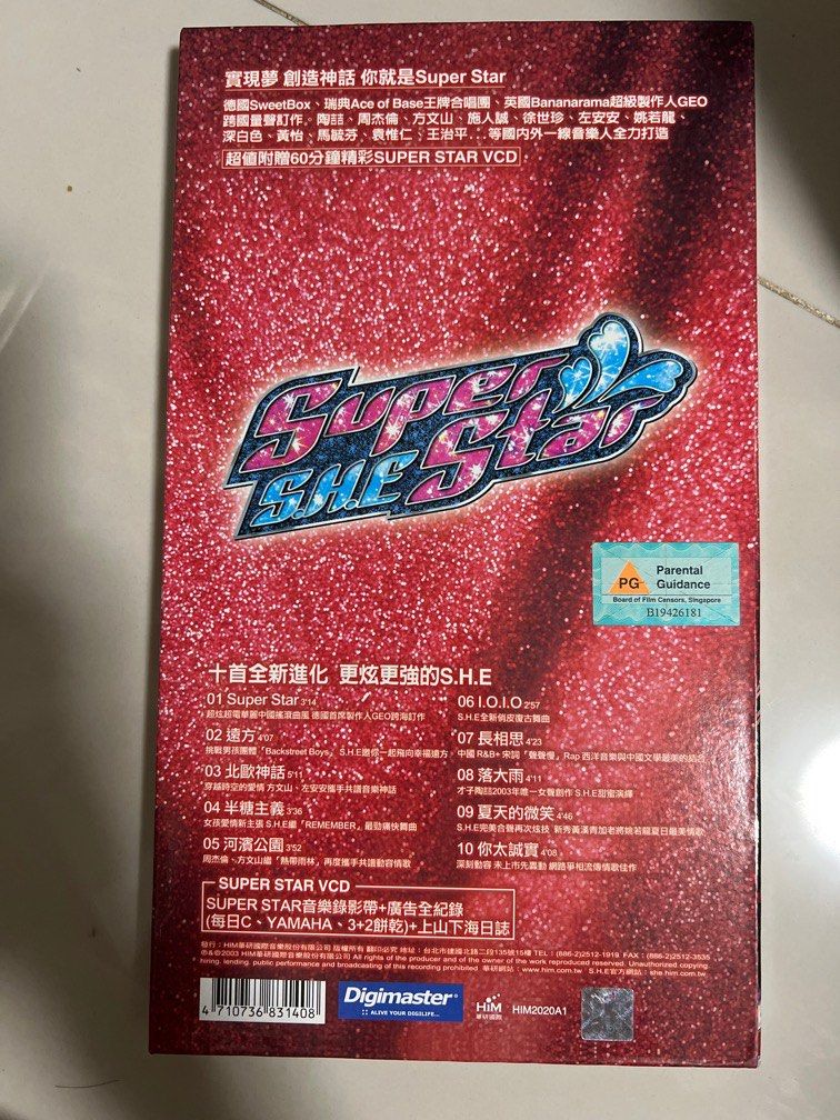 S.H.E super star CD and VCD (left 2), Hobbies & Toys, Music & Media ...