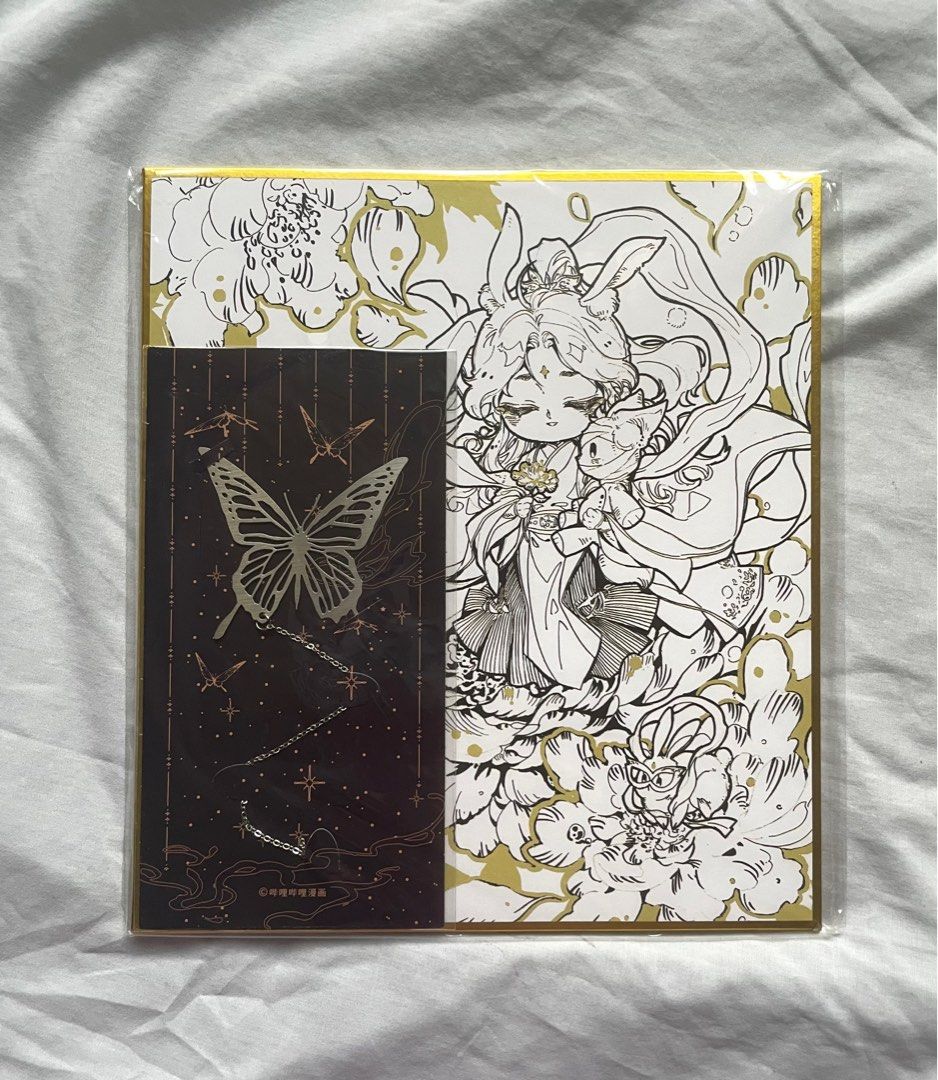 tgcf starember shikishi board & hua cheng butterfly set, Hobbies & Toys ...