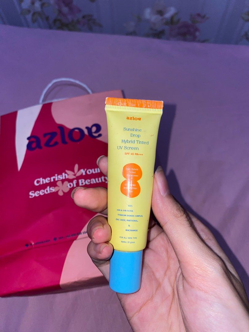 sunscreen tinted azloe, Kesehatan & Kecantikan, Kulit, Sabun & Tubuh di ...
