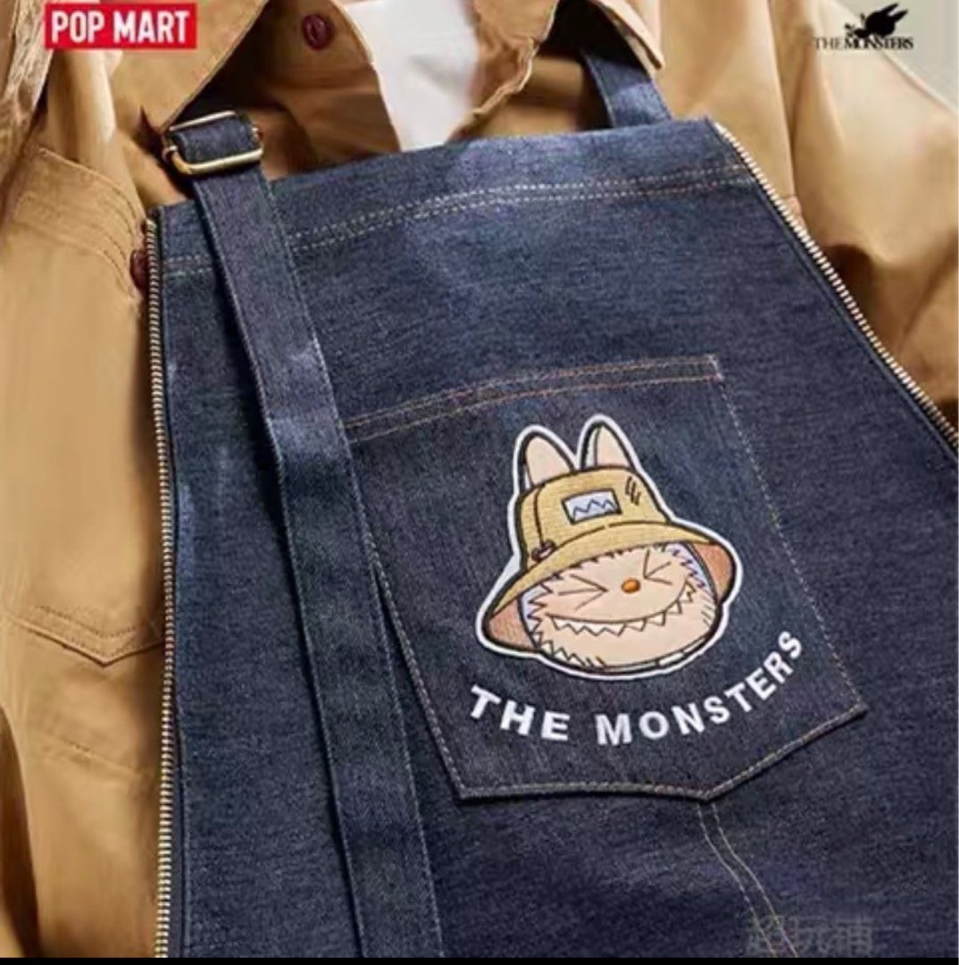 THE MONSTERS LABUBU FALLIN WILD SERIES- DENIM APRON BAG POPMART ...