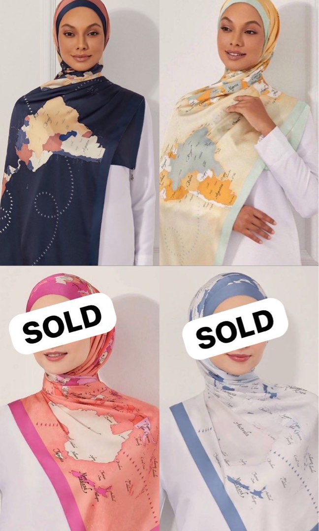 The World Map dUCk, Women's Fashion, Muslimah Fashion, Hijabs on Carousell