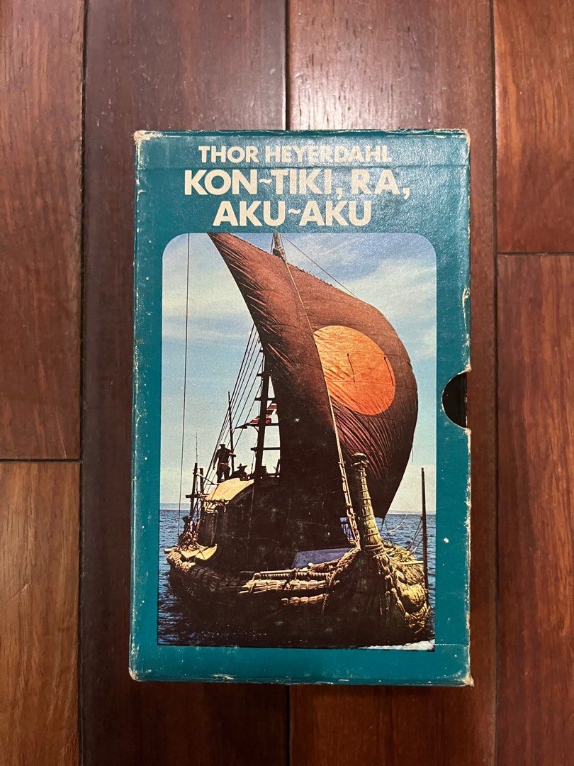 Thor Heyerdahi Expeditions Box Set Kon-Tiki, Ra, Aku-Aku, Hobbies ...