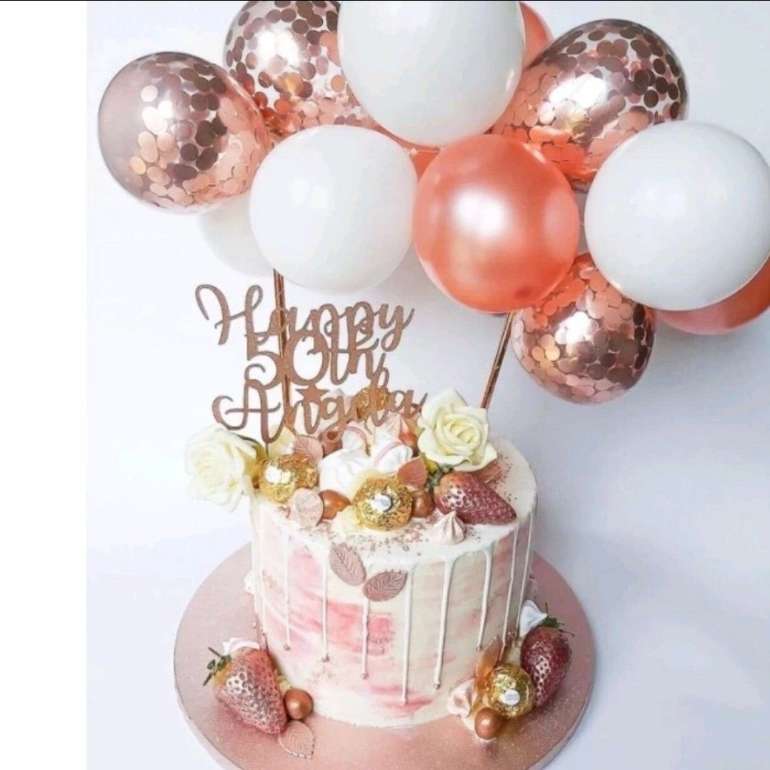 Topper Cake Balon Mini Set, Serba Serbi, Others di Carousell