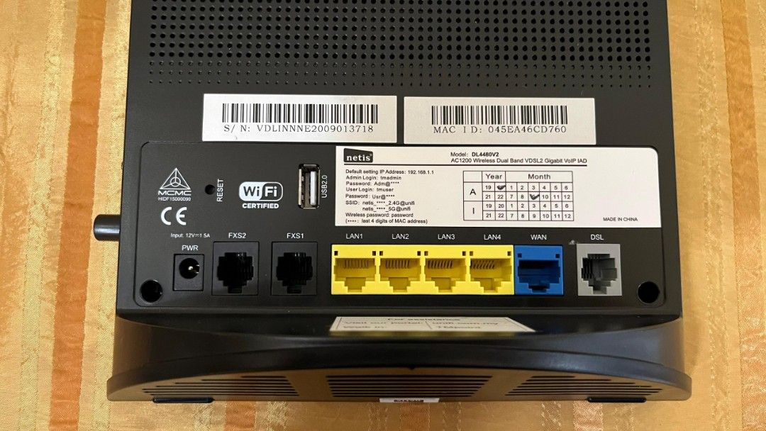 Unifi Netis gigabit router AC1200 dl4480v2, Computers & Tech, Parts ...