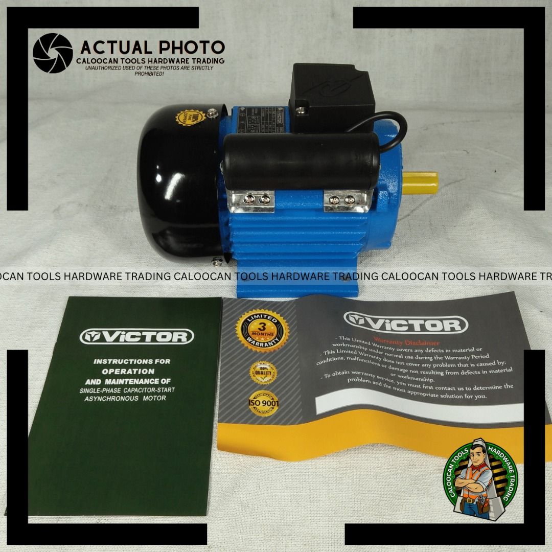 Victor 1/4HP Single Phase Induction Motor/Electric Motor (VICTOR-EM1 ...