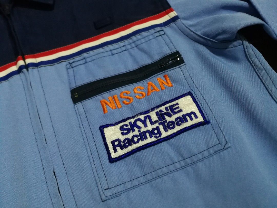 Vintage Nissan SKYLINE RACING TEAM jdm M, Men's Fashion, Coats, Jackets ...