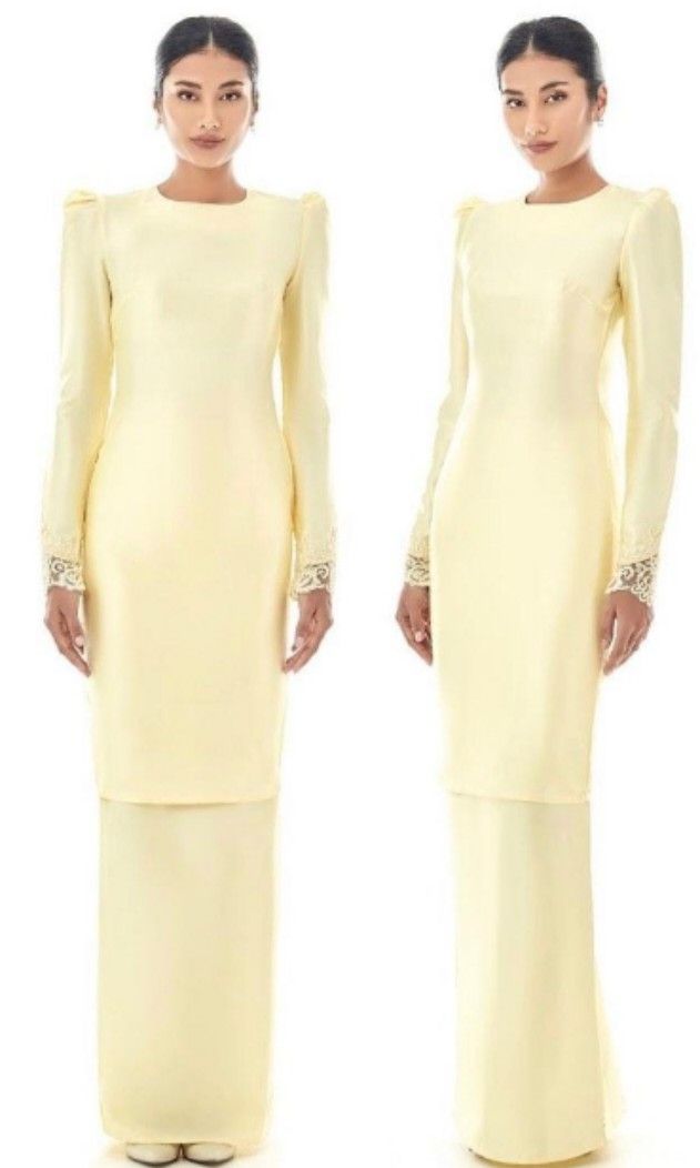 WANZAR Fedora Crayola Lemon (soft yellow), Women's Fashion, Muslimah ...