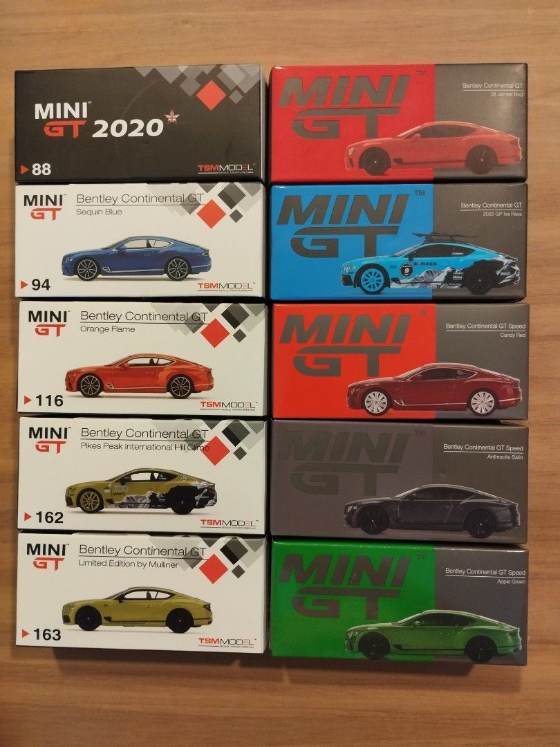 1/64 Mini GT Bentley Continental GT set, Hobbies & Toys, Memorabilia ...