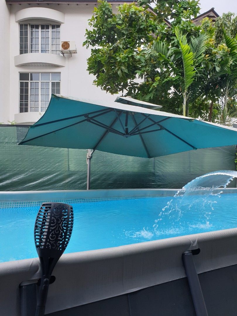 $1580, Intex 24 ft x1 2 ft x52 inches ultra frame above ground pool ...