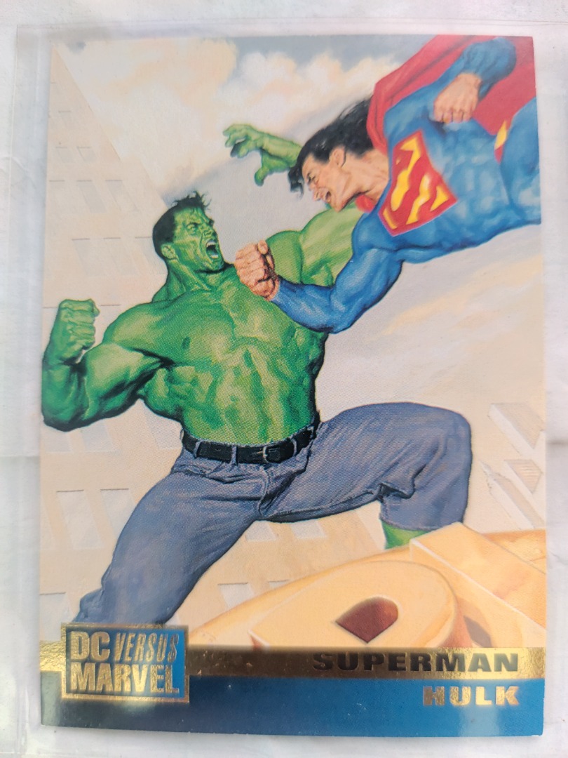 1995 DC versus Marvel Rival Superman/Hulk, Hobbies & Toys, Memorabilia ...