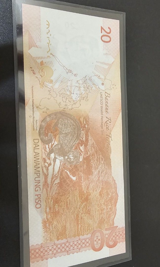 2012 Philippines 20 Piso NGC Ladder no. Banknote WC123456 UNC, Hobbies ...