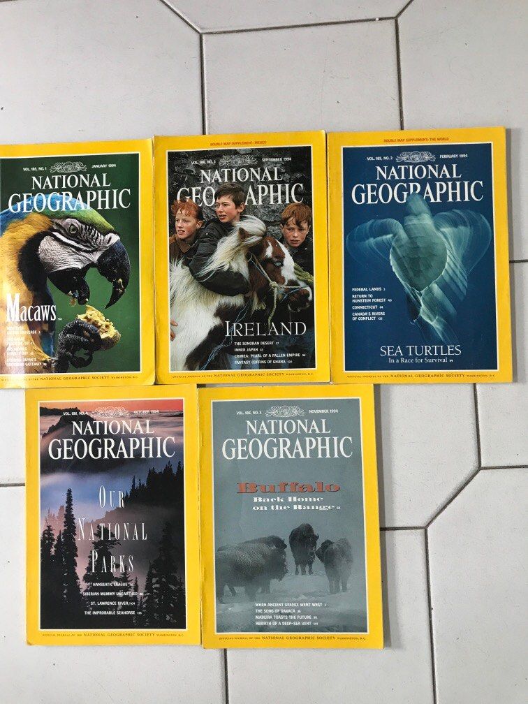 5 X National Geographic Books as shown (Bundle of 5), Hobbies & Toys ...