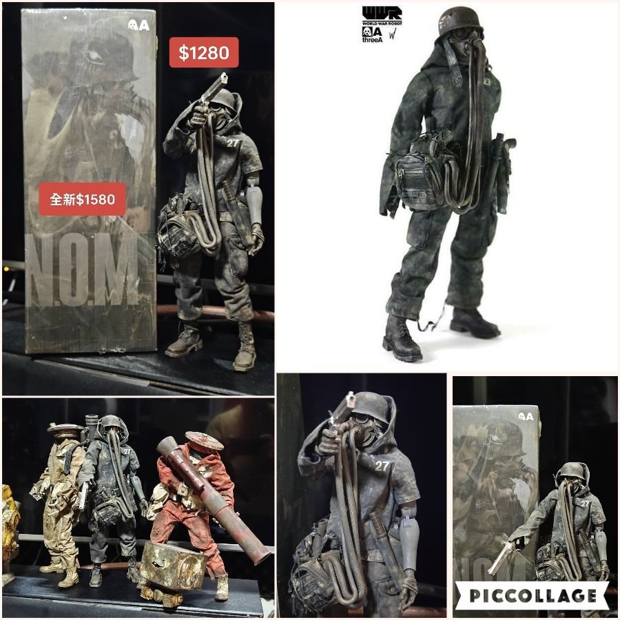 原裝正版 中古 3A 1/6 12吋 Ashley Wood Adventure Kartel Zombot 10 Finger Gang 3/ 4/5/7 /threeA TOMORROW ...