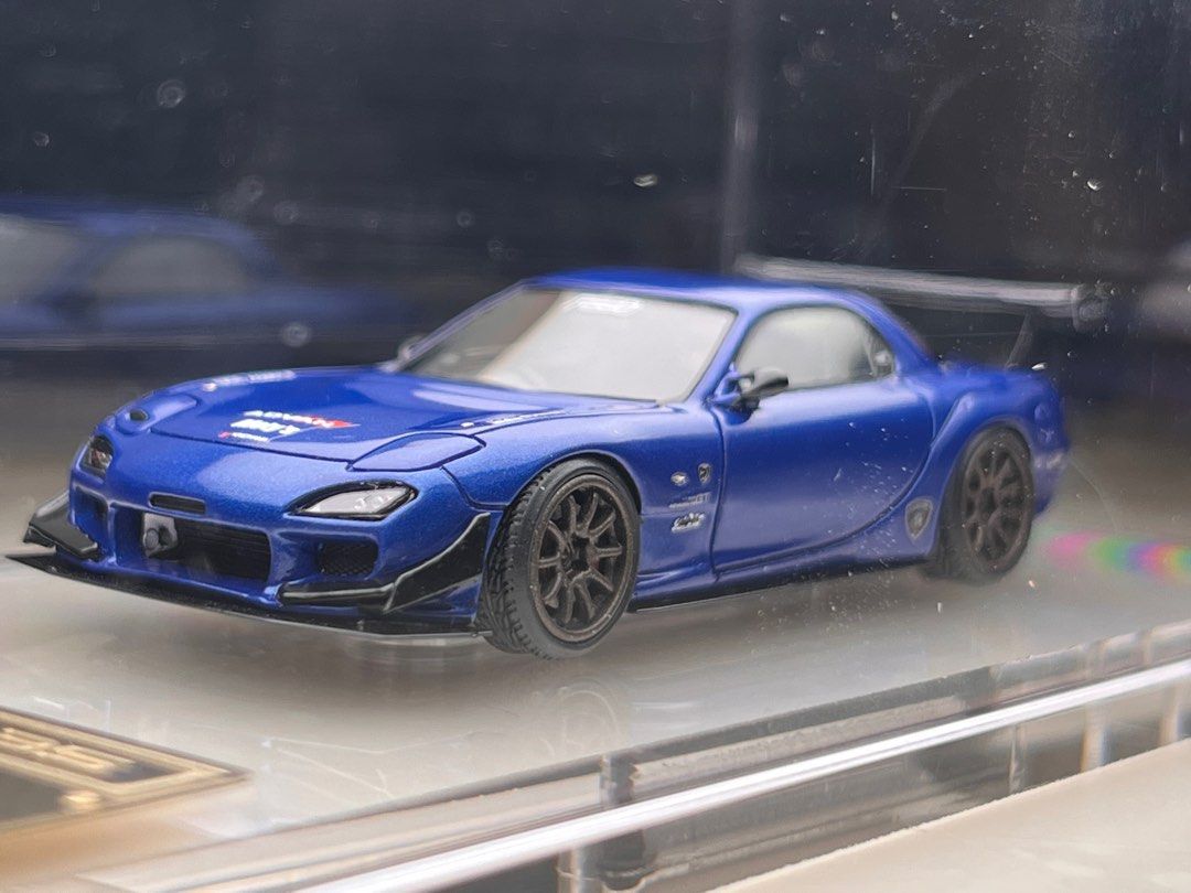 全新現貨 Ignition Model IG 1/64 Mazda FEED RX-7 (FD3S) 藍鐵色, 興趣及遊戲, 玩具 & 遊戲類 ...