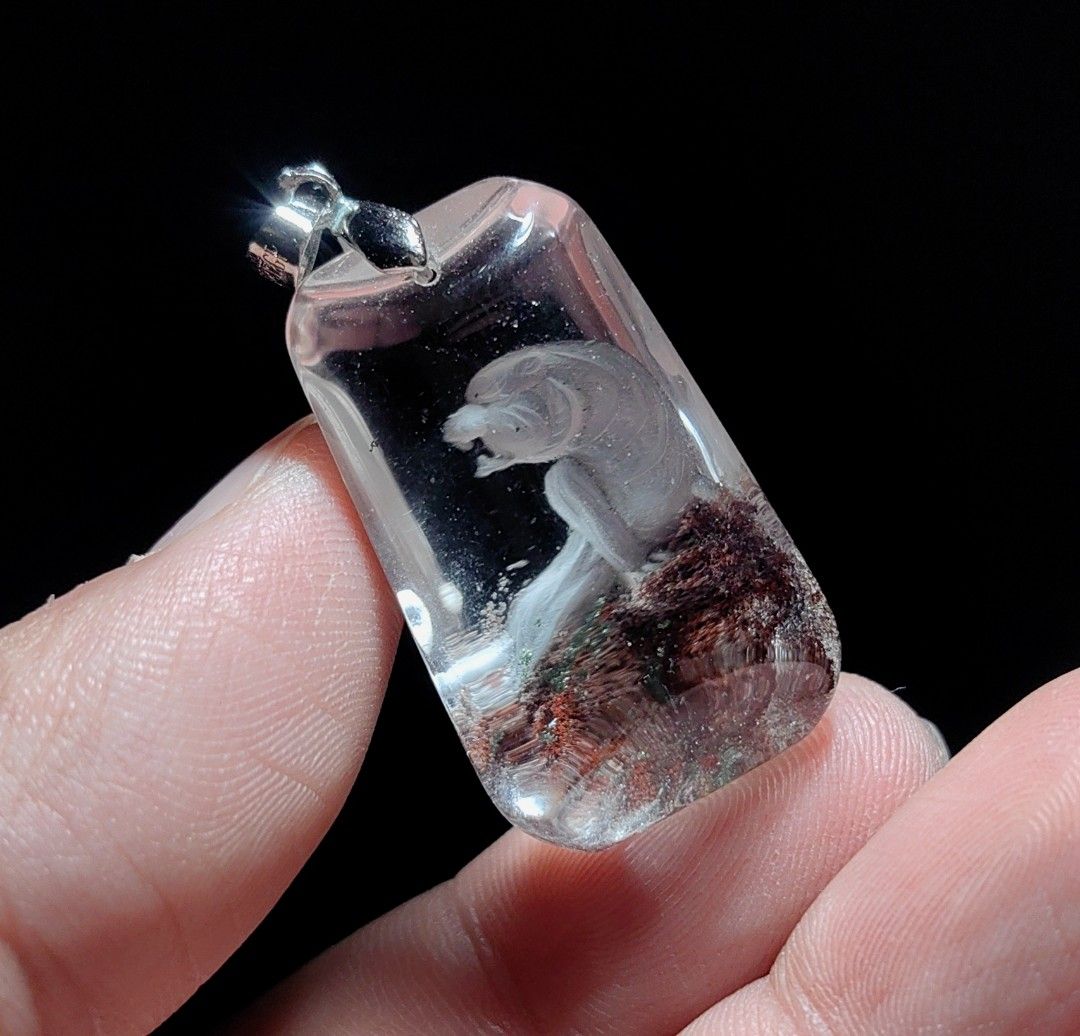 彩幽灵，雕刻老虎 Mixed Phantom Tiger, Women's Fashion, Jewelry & Organisers ...