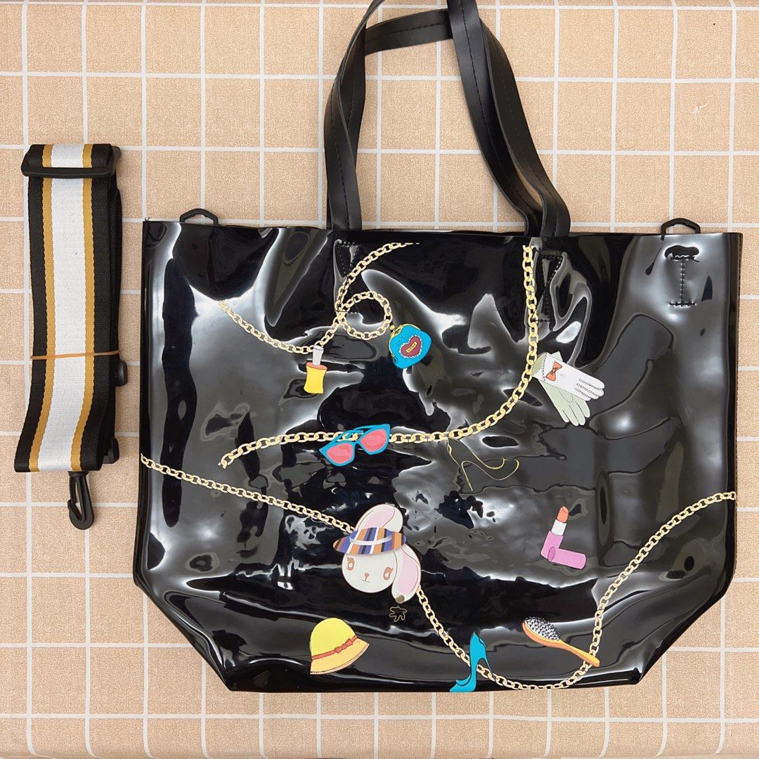 全新 夢時代來店禮POPO CANDY 時尚果凍包（附PP編織帶）, 她的時尚, 包包、錢包, 肩背、側背包在旋轉拍賣