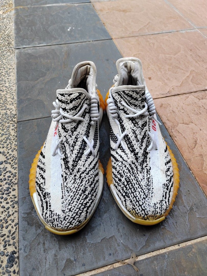 Adidas Yeezy Zebra 350, Men's Fashion, Footwear, Casual shoes on Carousell