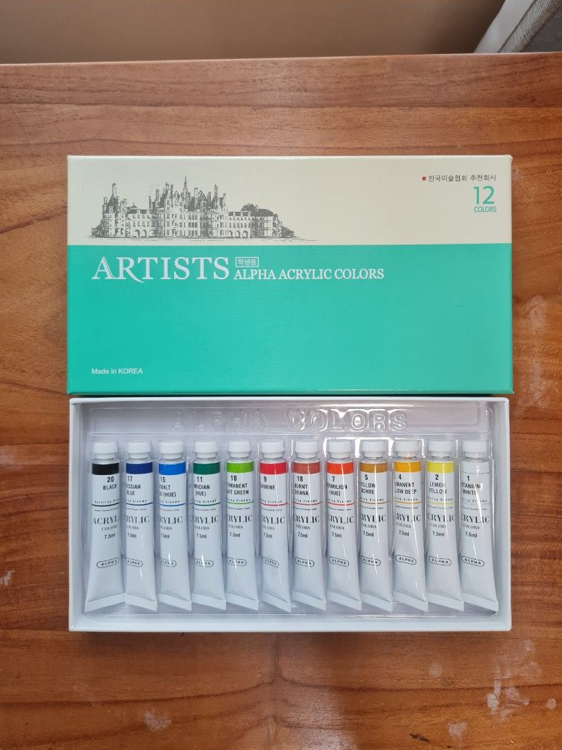 Alpha acrylic colous, Hobbies & Toys, Stationery & Craft, Art & Prints ...
