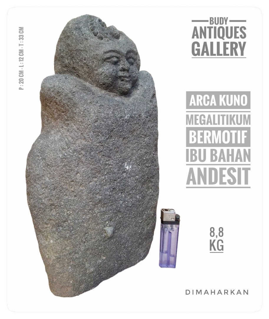 Arca Kuno Megalitikum Bermotif Ibu, Antik, Pajangan di Carousell